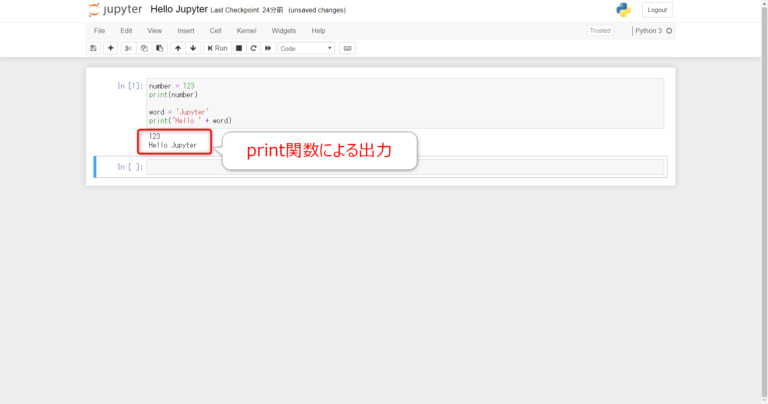 Python初心者向けjupyter Notebookでprint関数・セルの最後の値を出力する方法 隣it